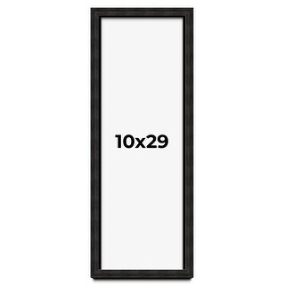 10x29 Shadow Box Black Rustic Barnwood Display Frame | 1.125 Inch - Bed Bath & Beyond - 35883183